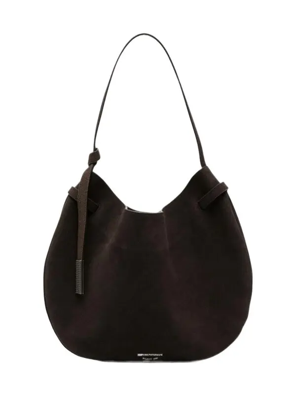 Emporio Armani Logo Detail Shoulder Bag - Brown