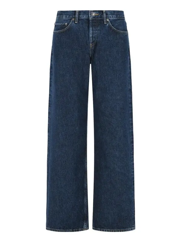 AGOLDE Dark Wash Straightwideleg Jeans - Indigo