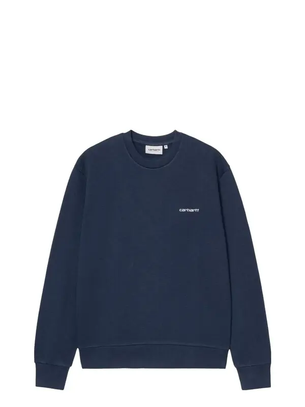 Carhartt Work In Progress Script Embroidery Sweatshirt - Blue