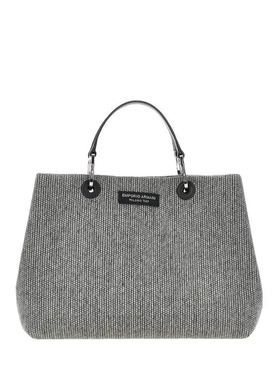 Emporio Armani Top-handle Shoulder Bag - Gray