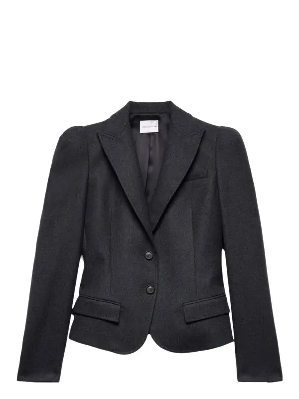 7 For All Mankind High Shoulder Blazer In Wool - Grey