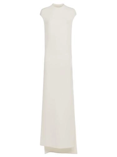 TOM FORD Sleeveless Crewneck Long Dress - White