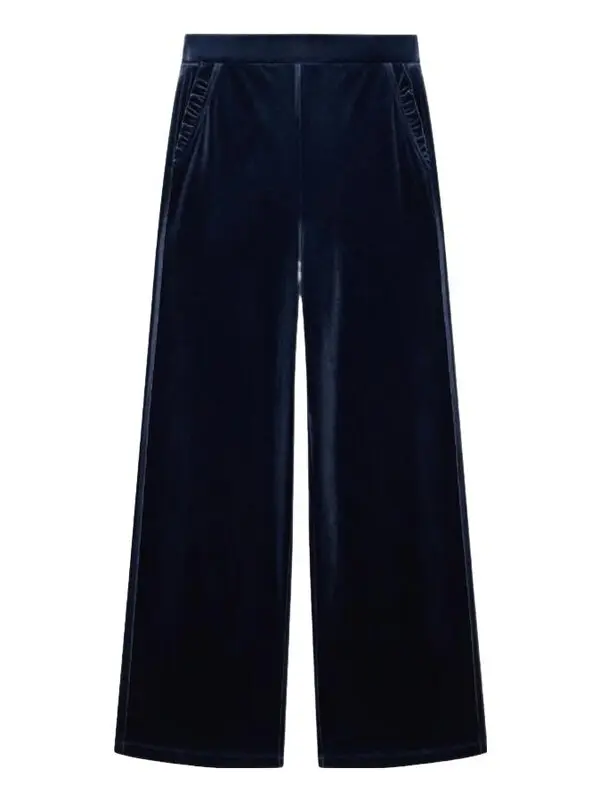 Emporio Armani Wide-leg Casual Trousers - Black