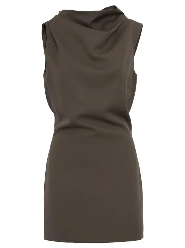 Khaite Mid-waist Mini Dress - Brown