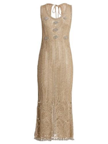 Rabanne Sleeveless Crochet Midi Dress - No