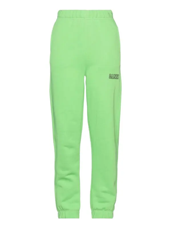 GANNI Solidcolor Sweatpants - Green