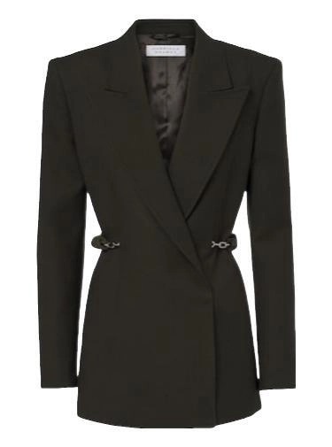 Gabriela Hearst Epona Fitted Blazer With Peak Lapels And Metal Chain Detail - No