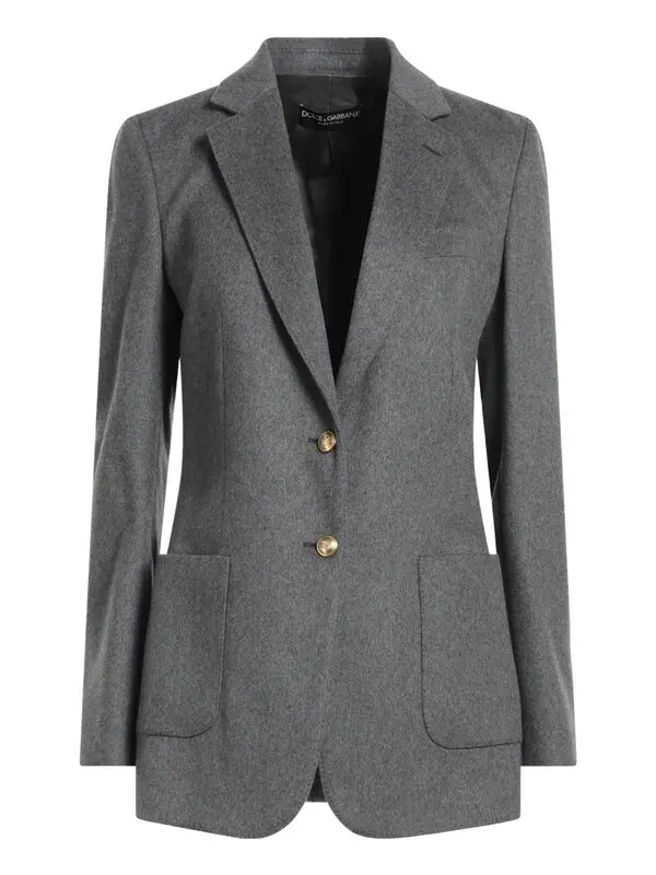 Dolce & Gabbana Simple And Tailored Single- Blazer - Grey