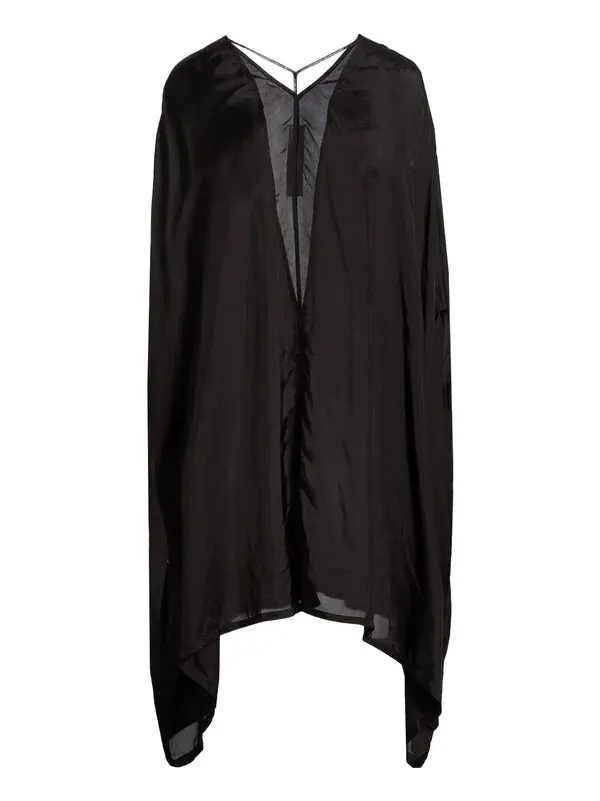 Rick Owens Solidcolor Tullecrepe Coverup - Black