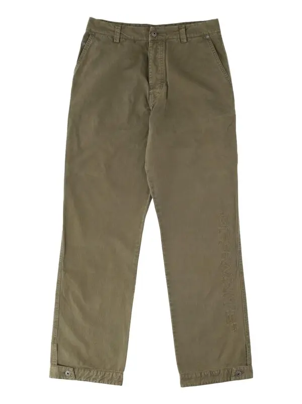 Off-White Gabardine Racing Staff Pants - No