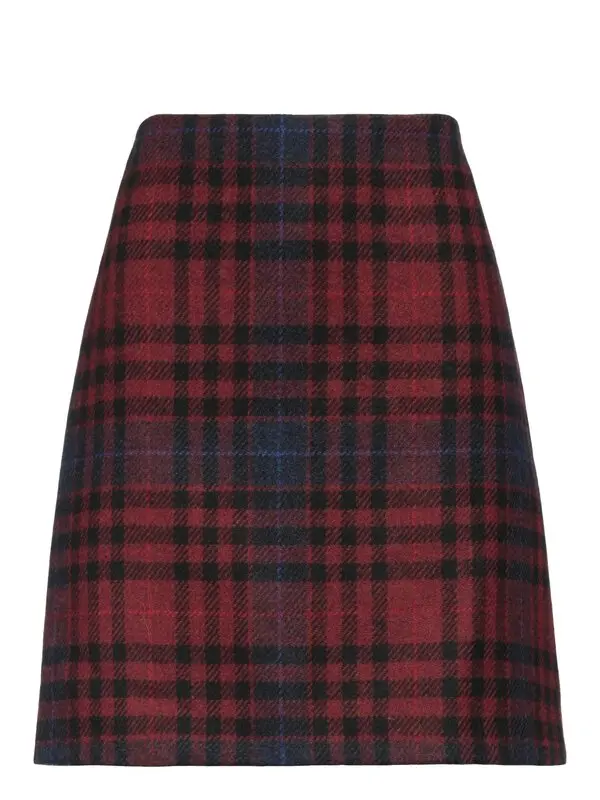 Max Mara Tweed Aline Skirt - Red