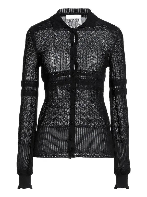 Chloé Minimal Solidcolor Lightweight Knit Sweater - Black