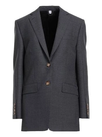 Burberry Single-breasted Blazer In Cool Wool - No