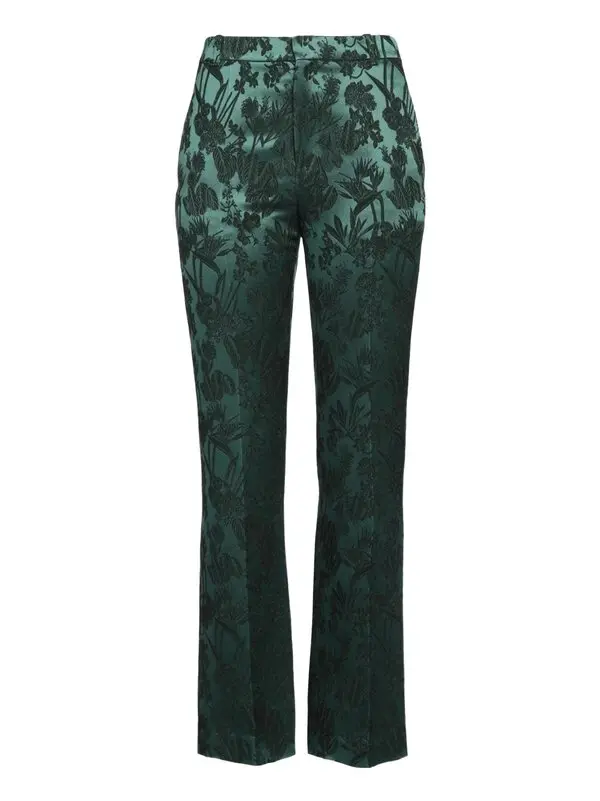 Chloé Straight-leg Floral Jacquard Trousers - No