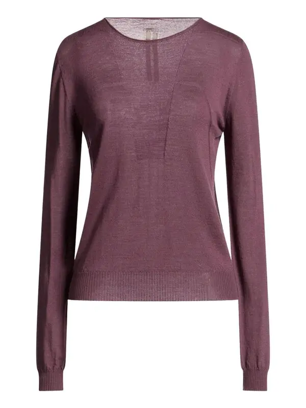 Rick Owens Pullover Fine Knit Sweater - Red
