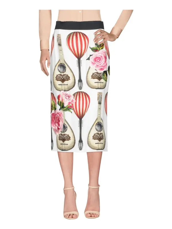 Dolce & Gabbana Midi Skirt - Ivory