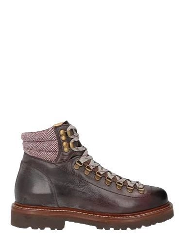 Brunello Cucinelli Minimalist Colorblock Hiking Boots - Black