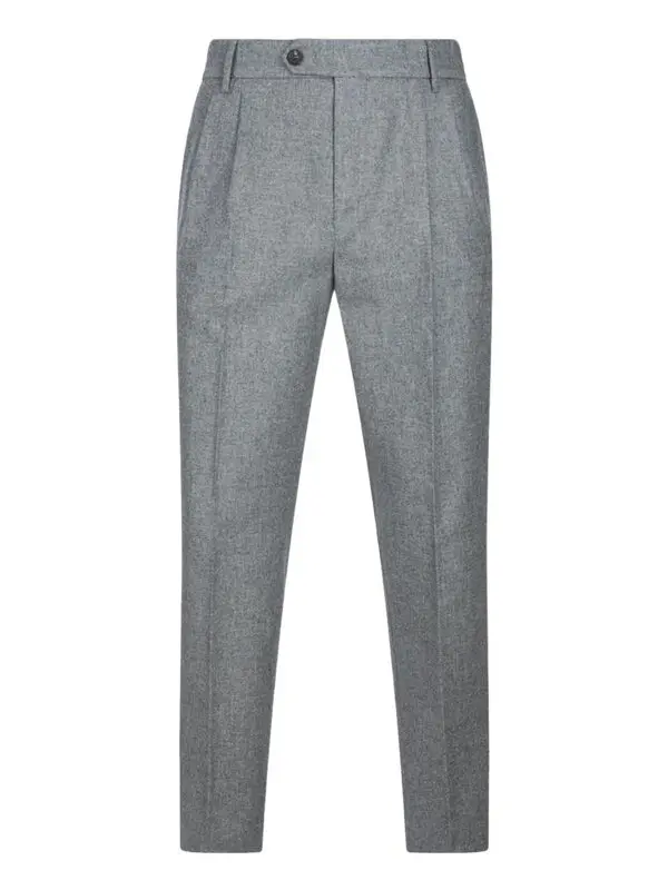 Eleventy Tailored Pleated Pants - Grey