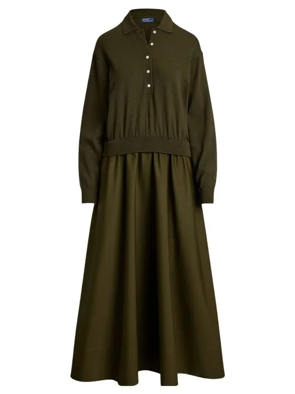 Polo Ralph Lauren Long Sleeve Polo Dress - Green
