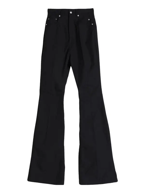 Rick Owens Solidcolor Woven Trousers - Black