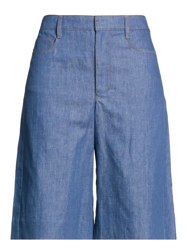 Max Mara Tailored Cropped Trousers - Blue