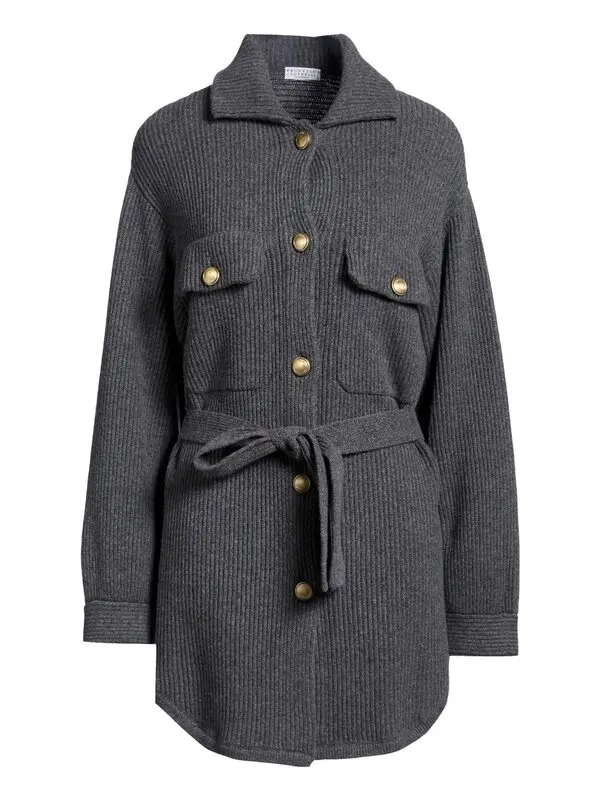 Brunello Cucinelli Mediumweight Knit Jacket - Black