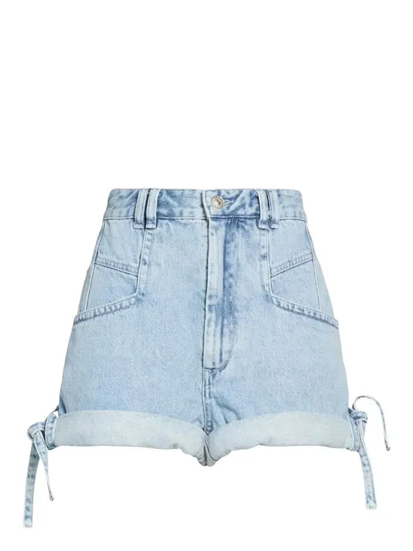 Isabel Marant Étoile Lightwash Denim Shorts - Blue