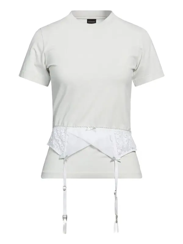 Balenciaga Solid-color T-shirt - Grey