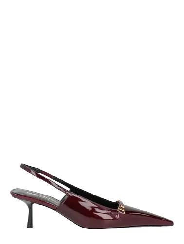 Saint Laurent Patentleather Pointedtoe Midheel Pumps - Red