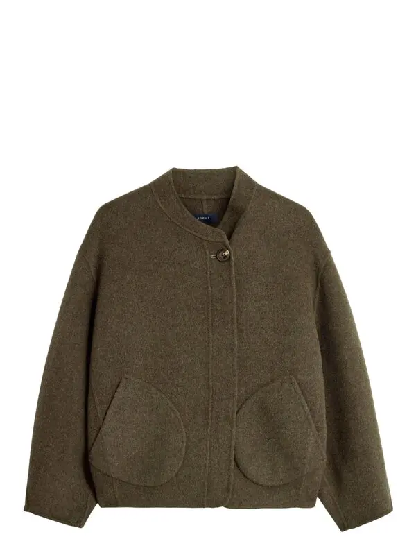 Soeur Single-button Long-sleeve Casual Jacket - Brown