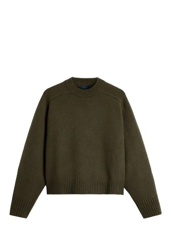 Soeur Ribbed Knit Crew Neck Pullover Sweater - No