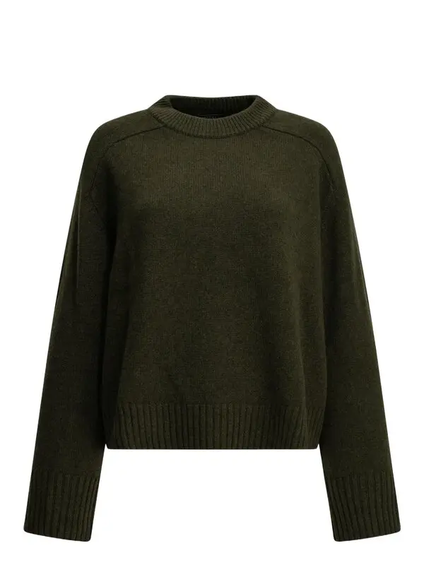 Soeur Ribbed Knit Crew Neck Pullover Sweater - No