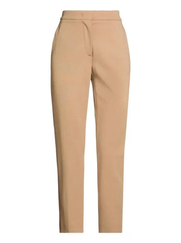 Max Mara Solid-color Casual Trousers - Camel