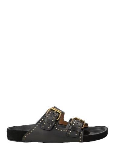Isabel Marant Étoile Studded Leather Sandals - Black