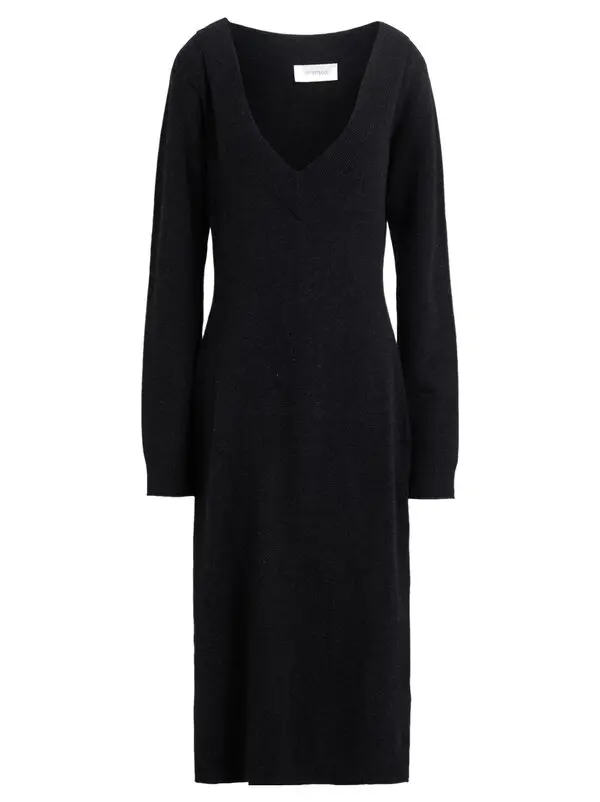 Sportmax Bodycon Long-sleeve Knit Dress - Black