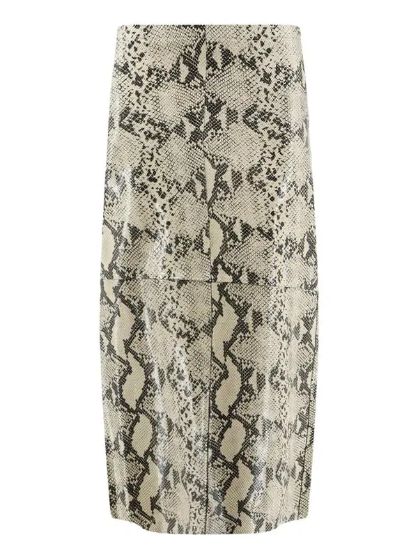ALYSI Midi Pencil Skirt - Nude