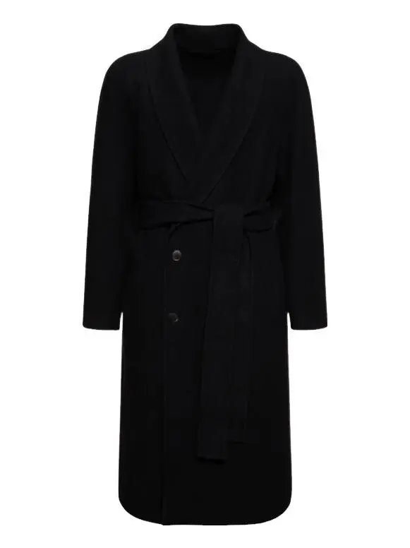 THE ROW Minimal Long Coat - Black