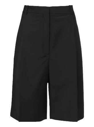 RÓHE Solid-color Casual Capri Pants - Black