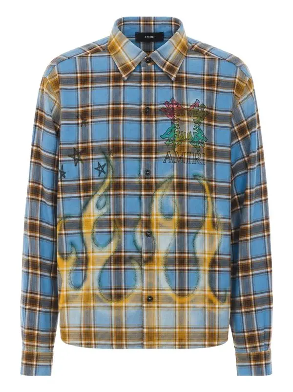 Amiri Long-sleeved Shirt - Blue