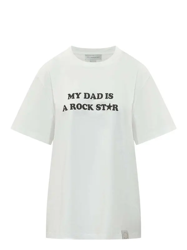 Stella McCartney My Dad Is A Rock Star" Short Sleeve T-shirt - No