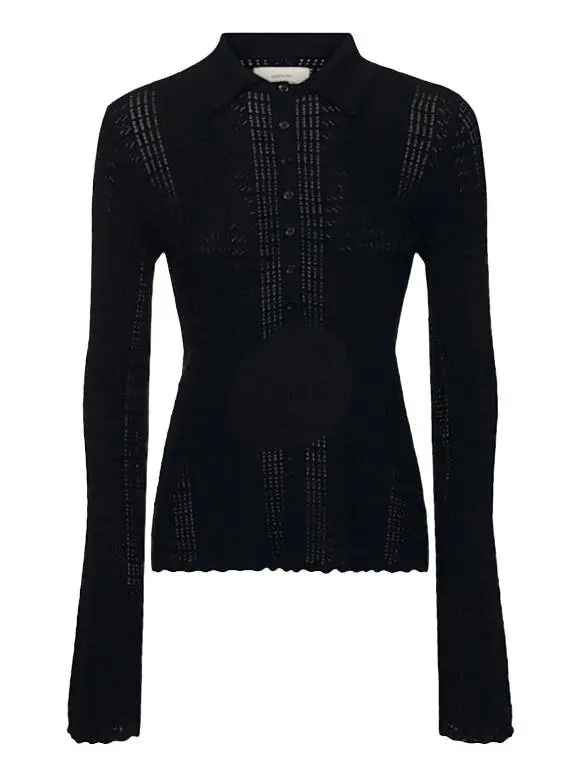 Loulou De Saison Long-sleeve Polo Collar Sweater - No