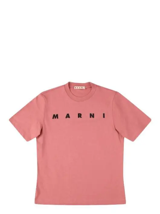 Marni Logo Print Short Sleeve Top - No