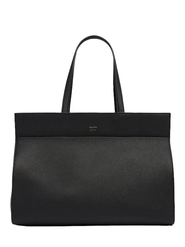 Khaite Tote With Double Handles And Structured Profile - Black