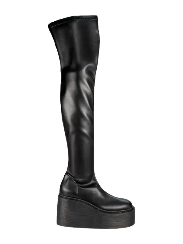 VIC MATIE Round-toe Tall Boots - Black