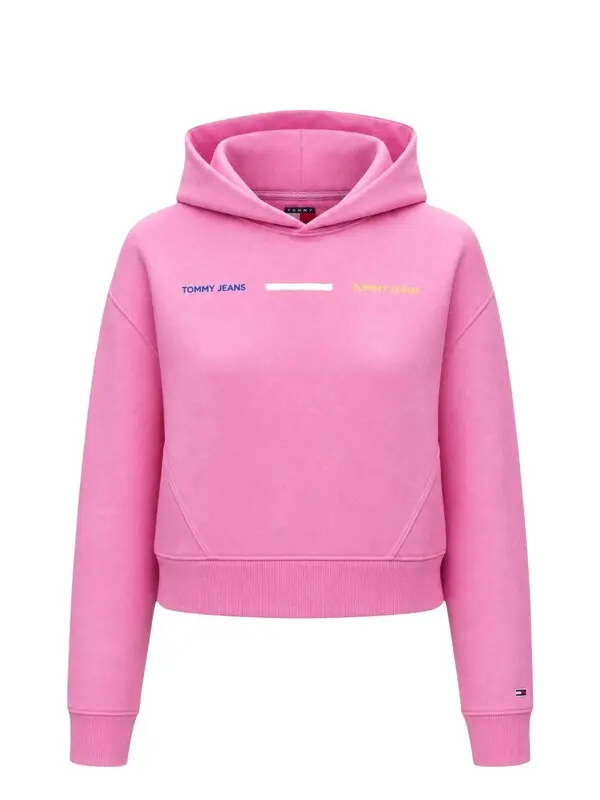 Tommy Hilfiger Long Sleeve Hooded Sweatshirt - Pink