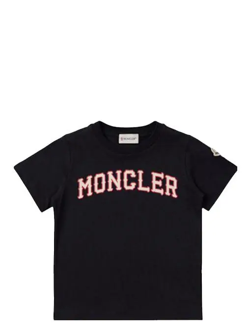 Moncler Cotton T-shirt With Logo - Black