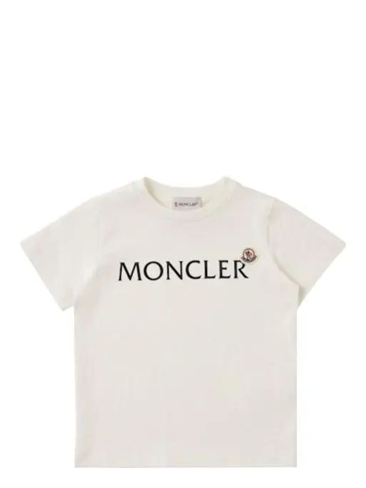 Moncler Cotton Jersey T-shirt With Printed Logo - No