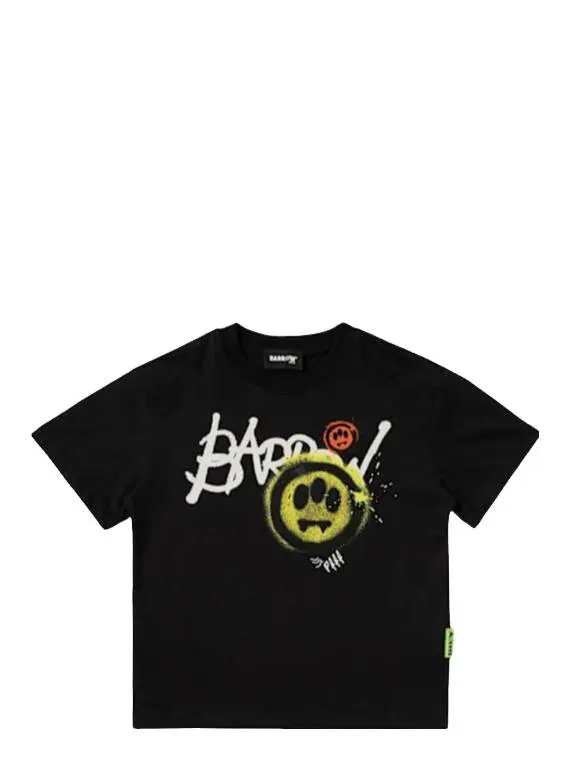 BARROW Printed Front Panel T-shirt - Black