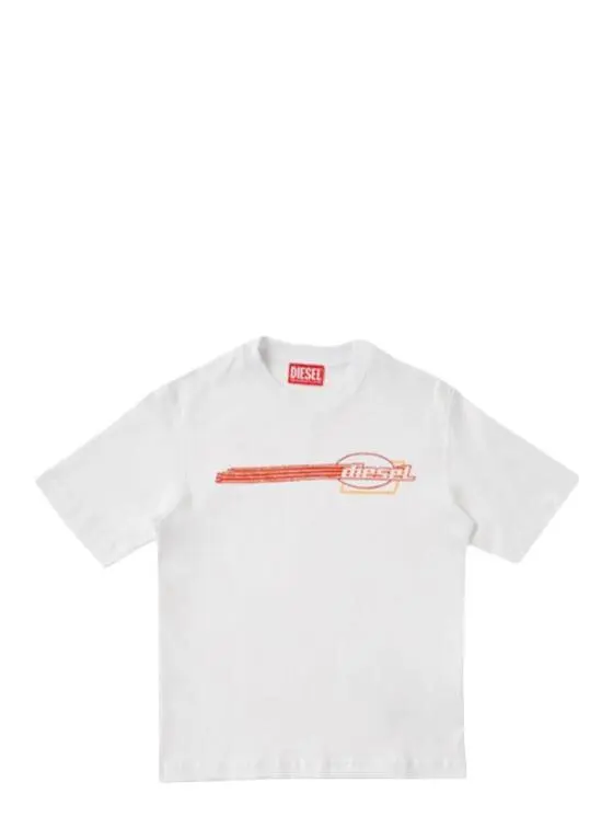 DIESEL® Crewneck T-shirt With Printed Logo - No
