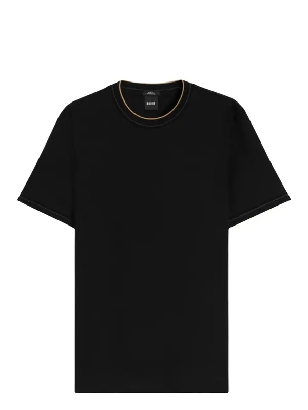Hugo Boss Contrast Trim T-shirt - Black
